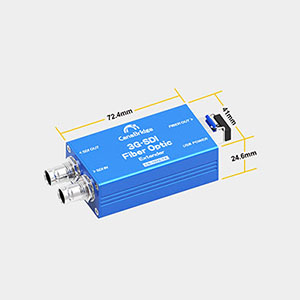 3G-SDI Fiber Optic Extender | CB-1010-TX / RX | CanaBridge